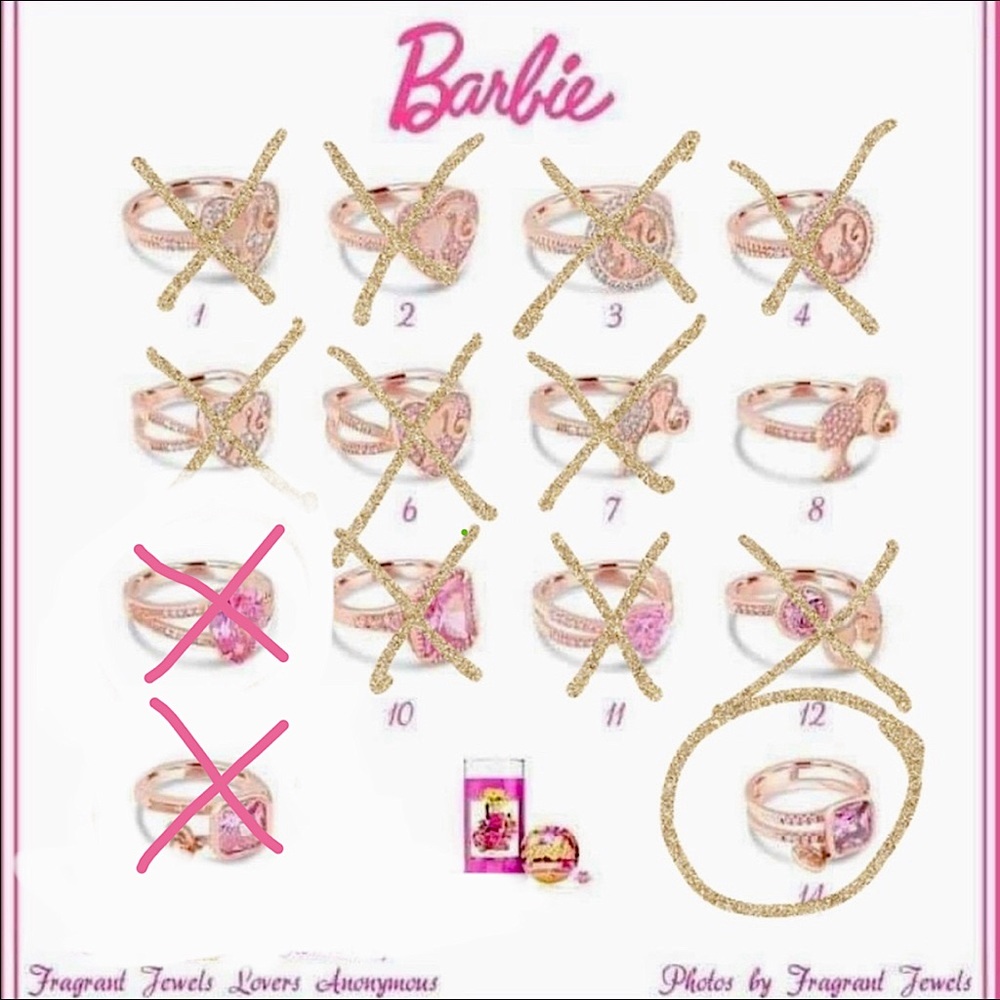 Iso! Fragrant Jewels Barbie Rings! - Gem